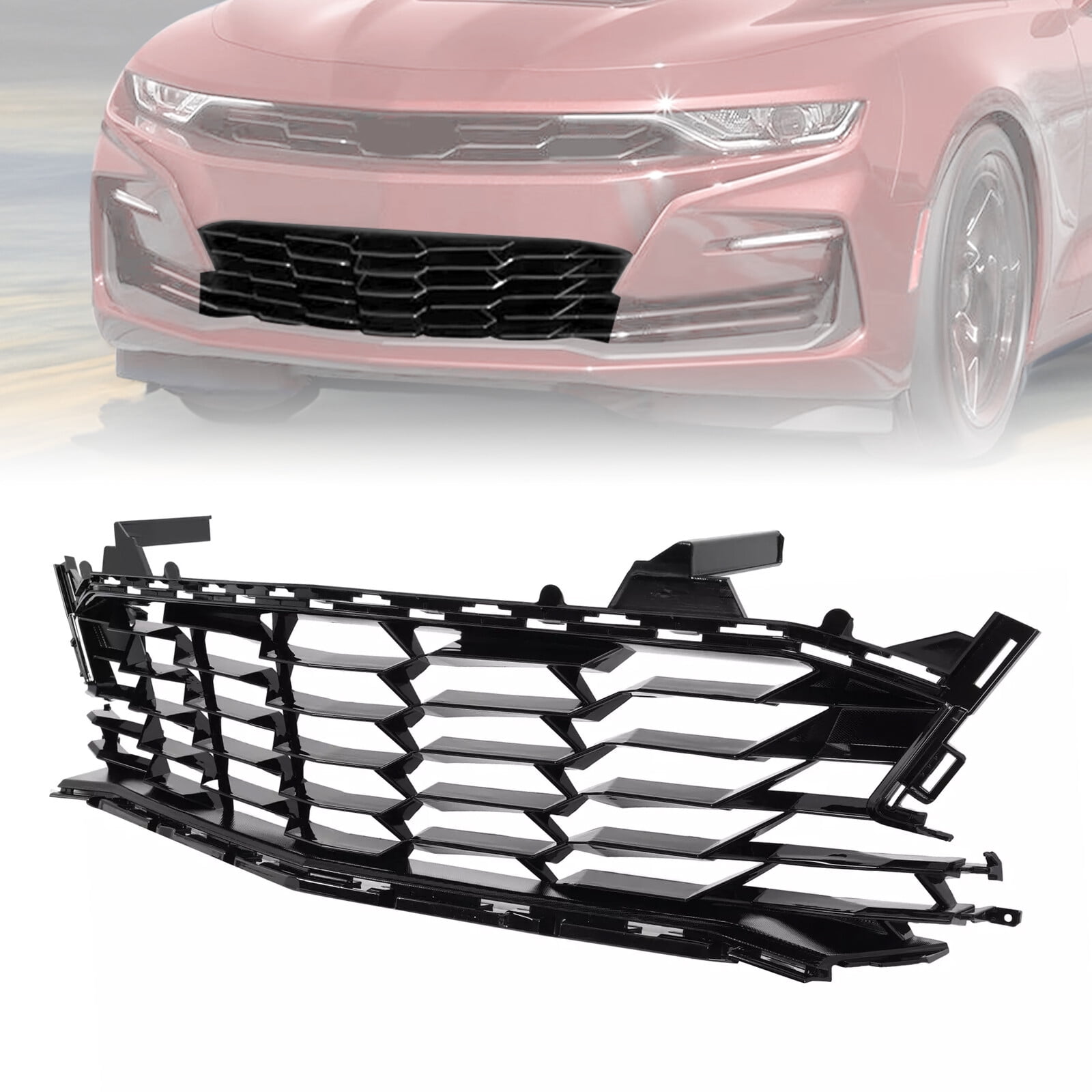 Bumper Face Bar Grille Front Grill For Chevrolet Camaro SS 2019-2024 ...