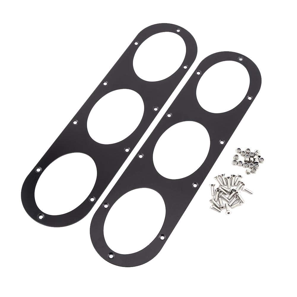 Bumper Panel, 2 pcs Universal Aluminium Alloy Rear Bumper Race Air ...
