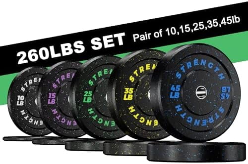 Bumper Plate Olympic Weight Plates, High Bounce Rubber Weight Plate for ...