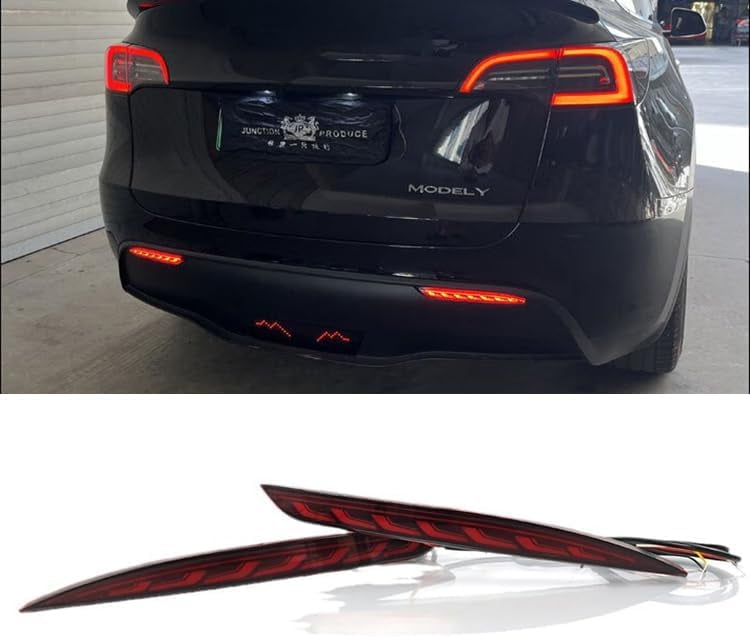 Bumper Reflector Brake Tail Sequential Flash Singal Lights Lamp 3 in 1 ...