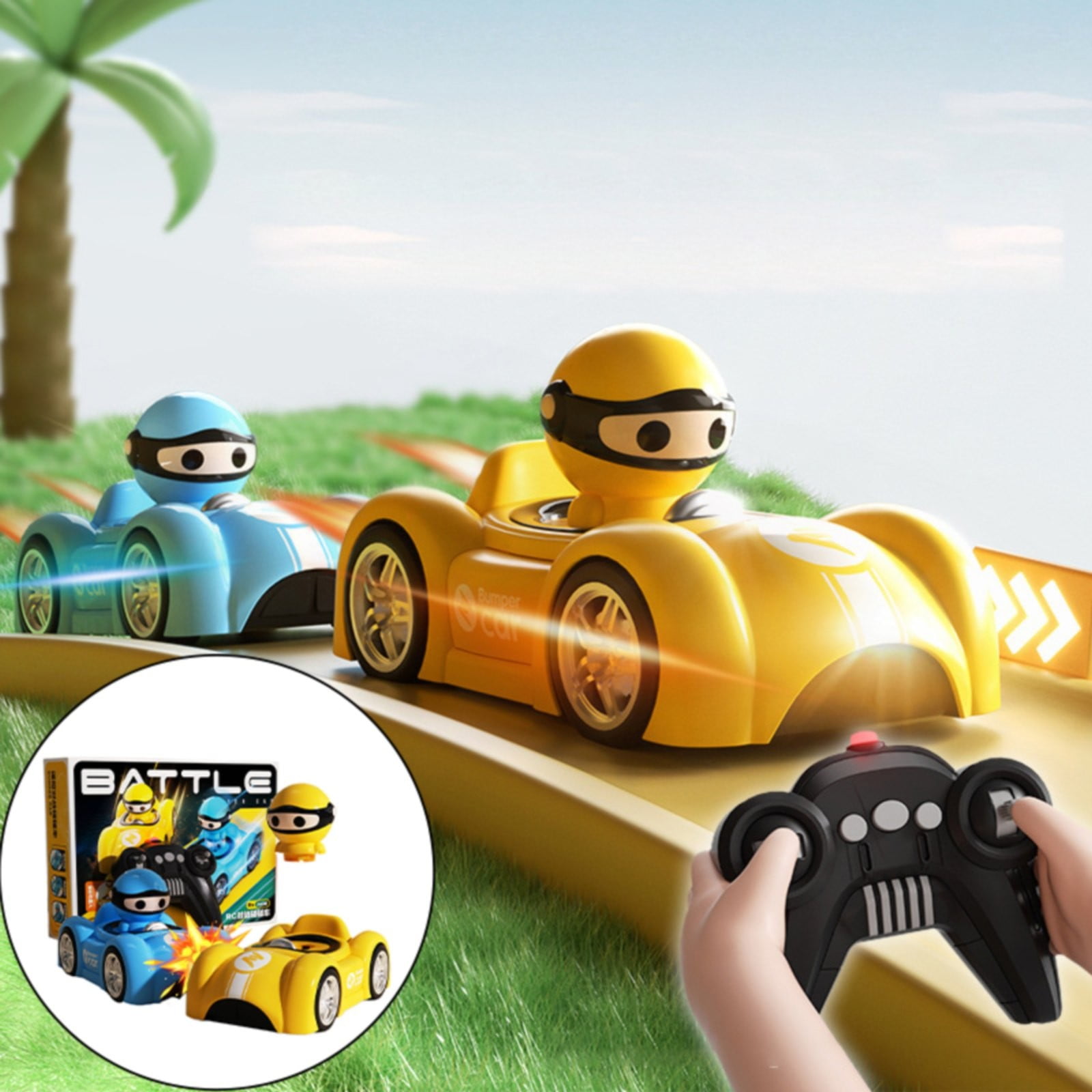 Bumper Rivals - Remote Control Bumper Cars for Kids | 2-Player Battle ...