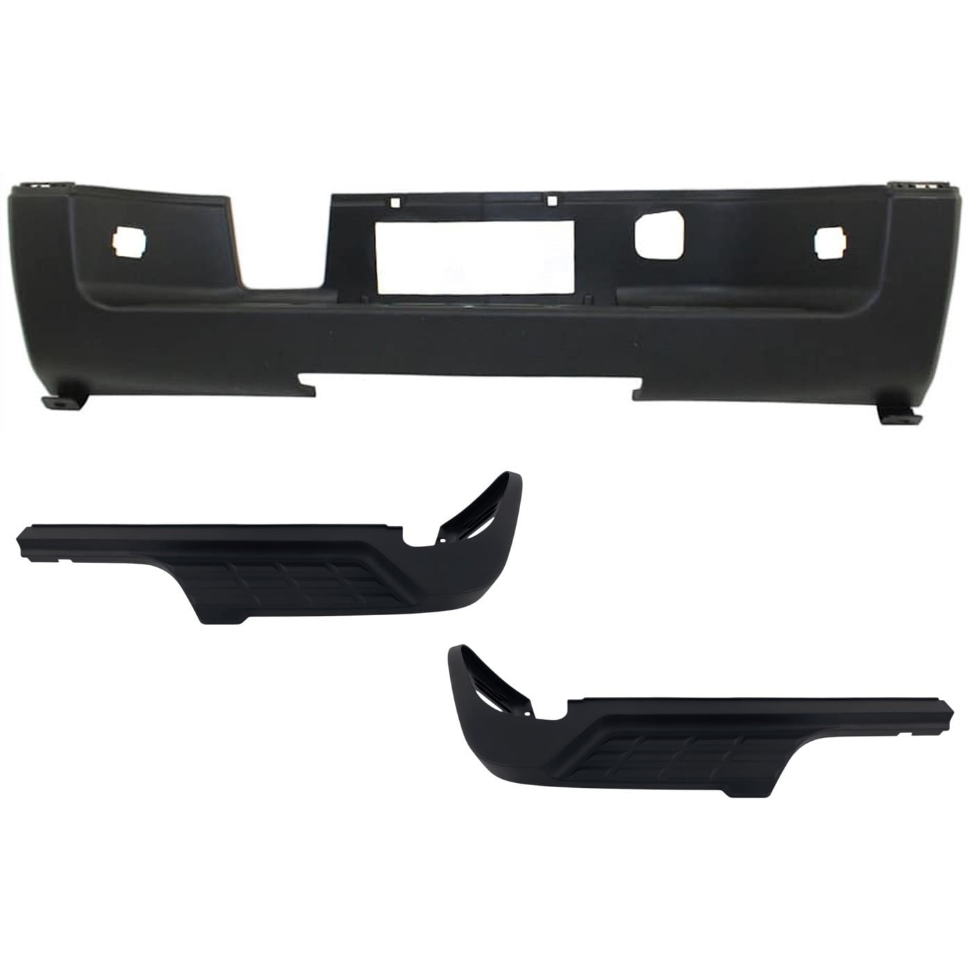 Bumper Step Pads Molding Trim Set Of 3 for Chevy for For Silverado 2500 ...