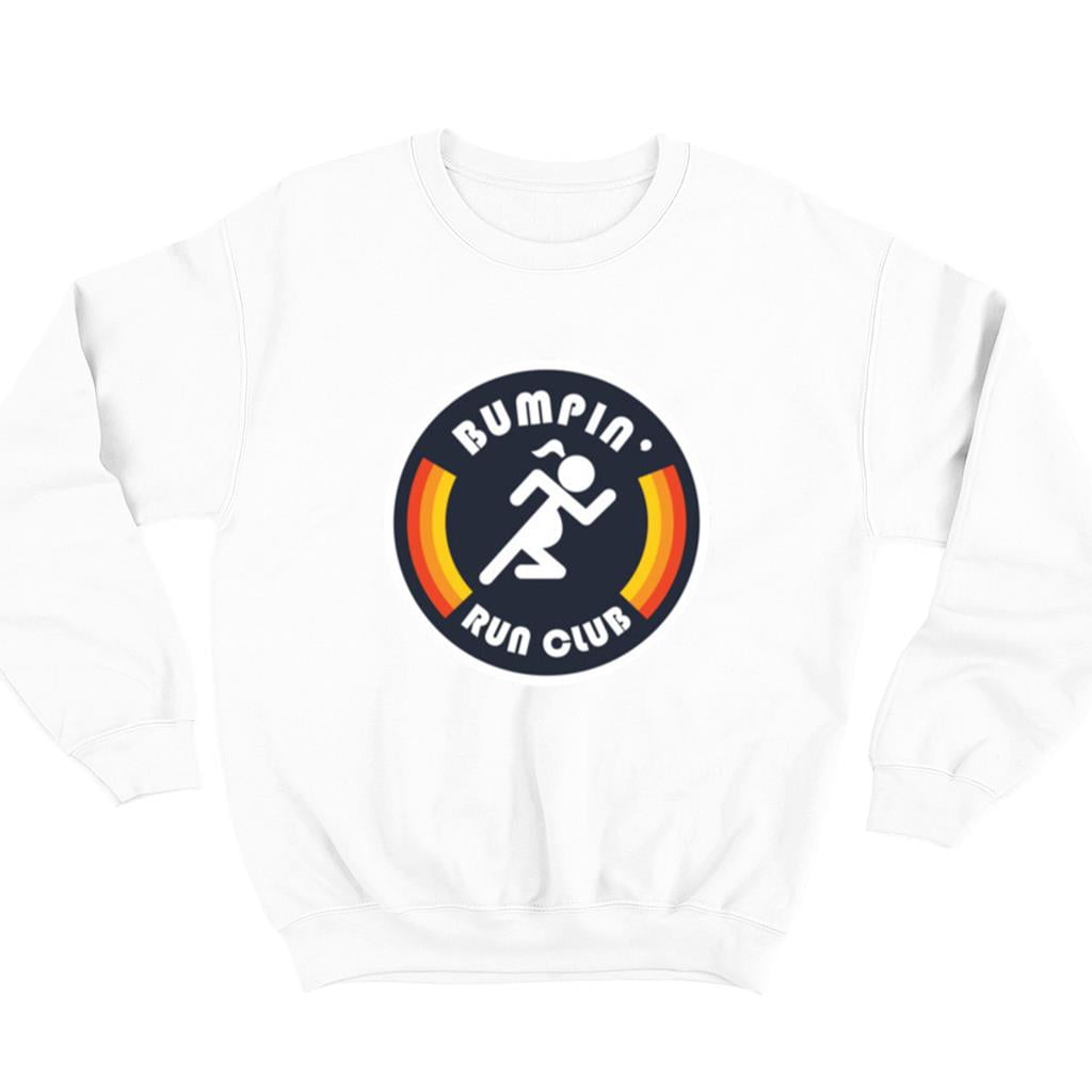 Bumpin Run Club Pregnant Running Funny Fitness Theme Graphic Print ...