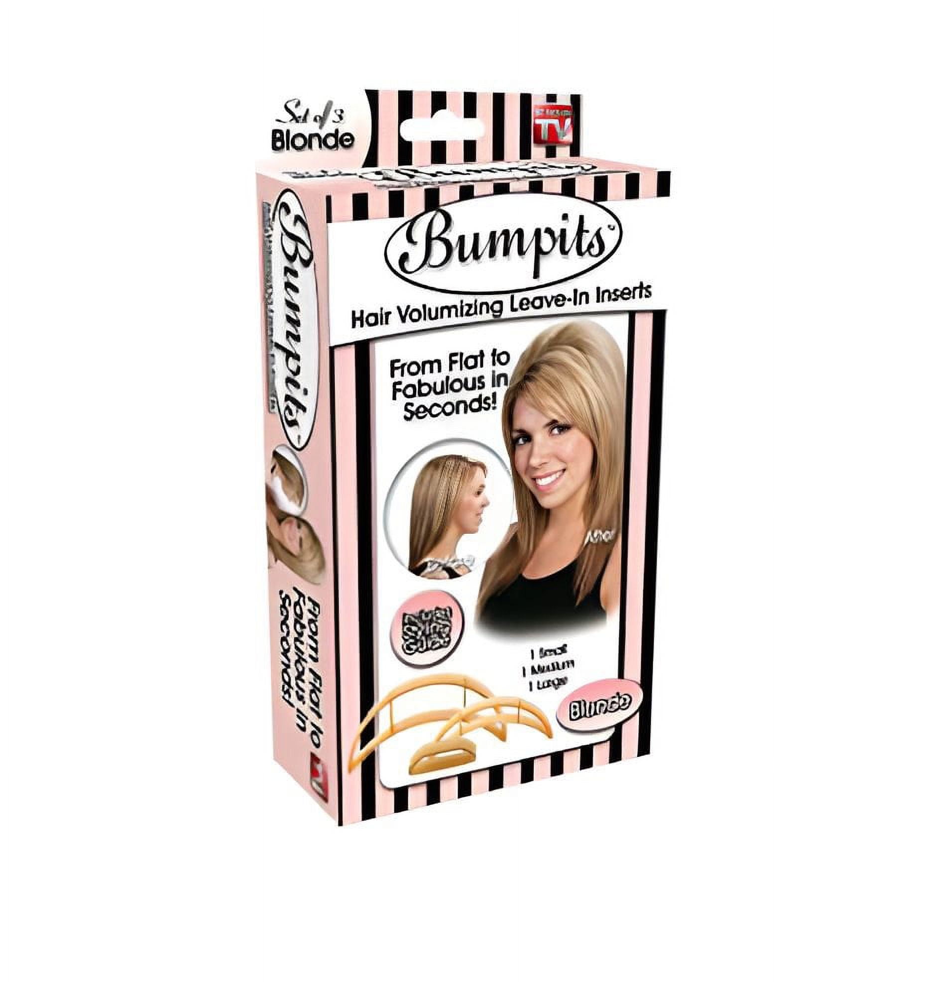 Bumpits Hair Volumizing Leave-In Inserts, Blonde - Walmart.com