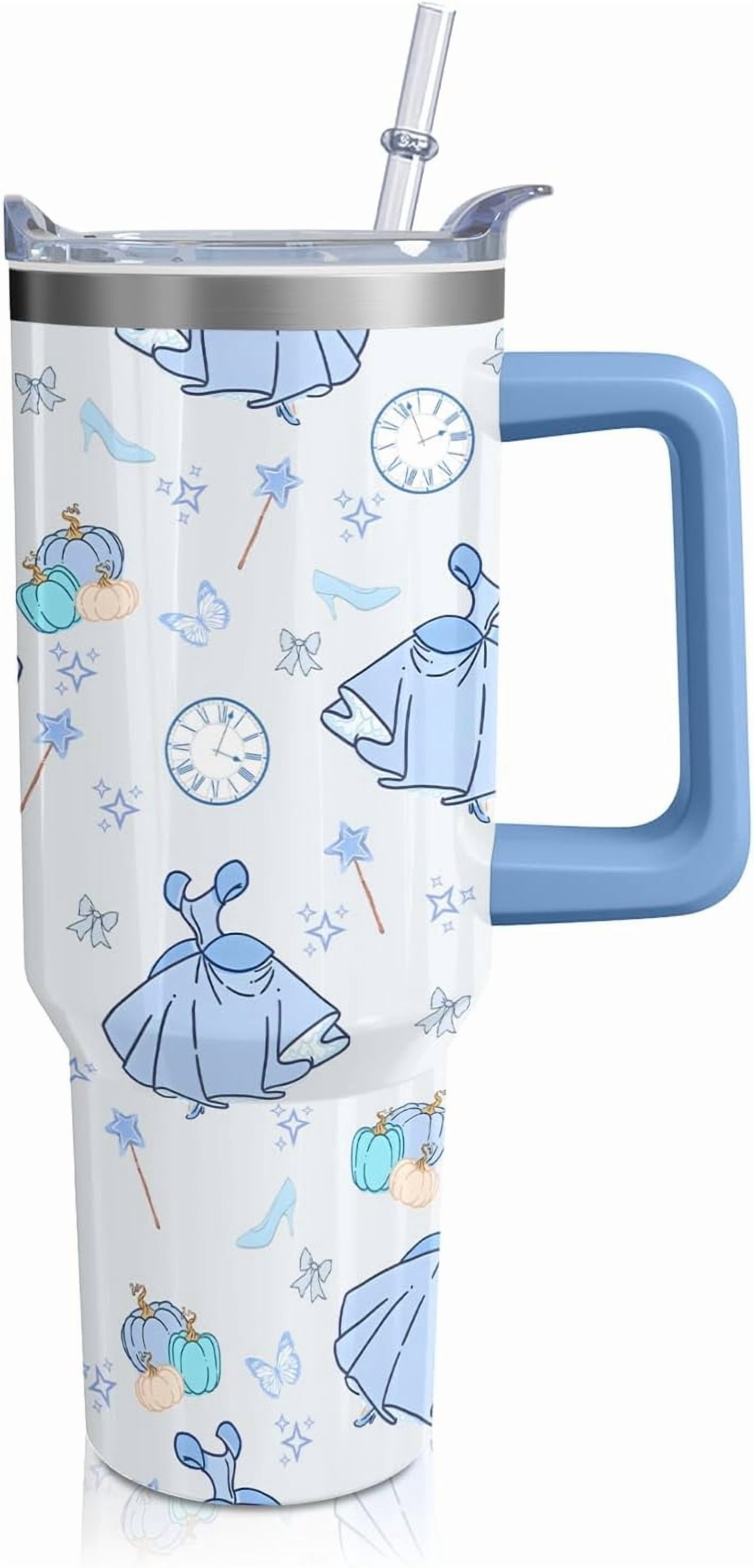 Bumpkit Cartoon Princess Tumbler with Handle & Straw, Princess Dress ...