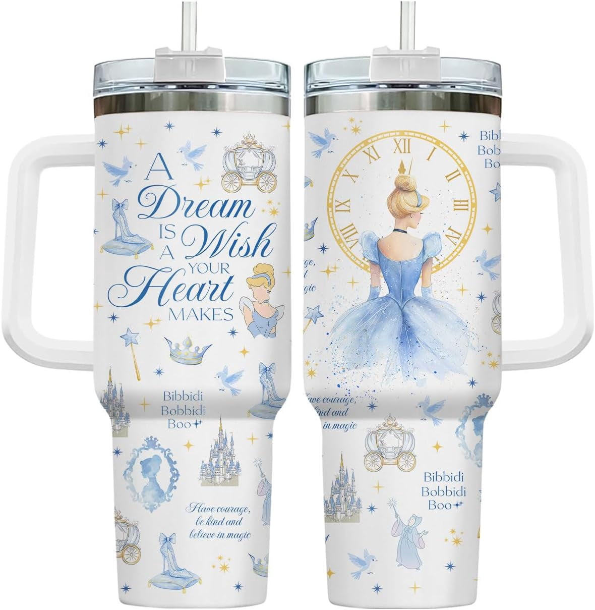 Bumpkit Fairytale Tumbler, 40oz Insulated Stainless Steel Mug with ...