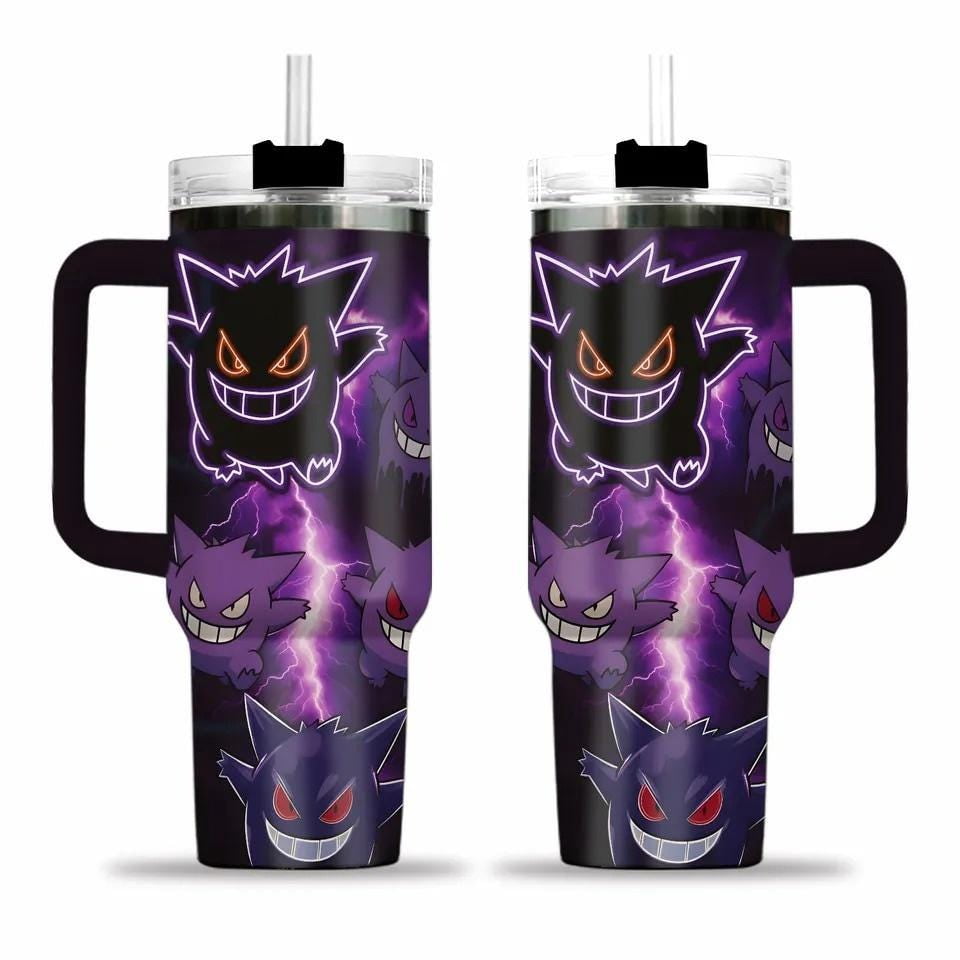 Bumpkit PKM Evolution Stainless Steel Tumbler 40oz - Cute Cartoon Theme ...