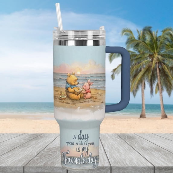Bumpkit Stainless Steel Tumbler Cup, Reading Time Theme Drinkware ...
