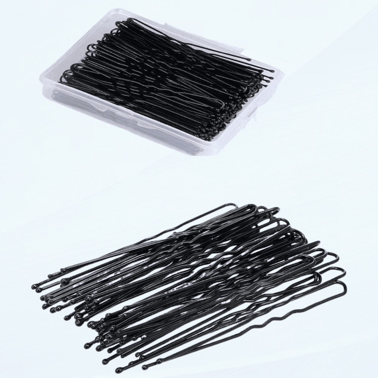 Bun Hair Pins U Shaped Extra Long Metal Wavy Kirby Bobby Pin Grip ...