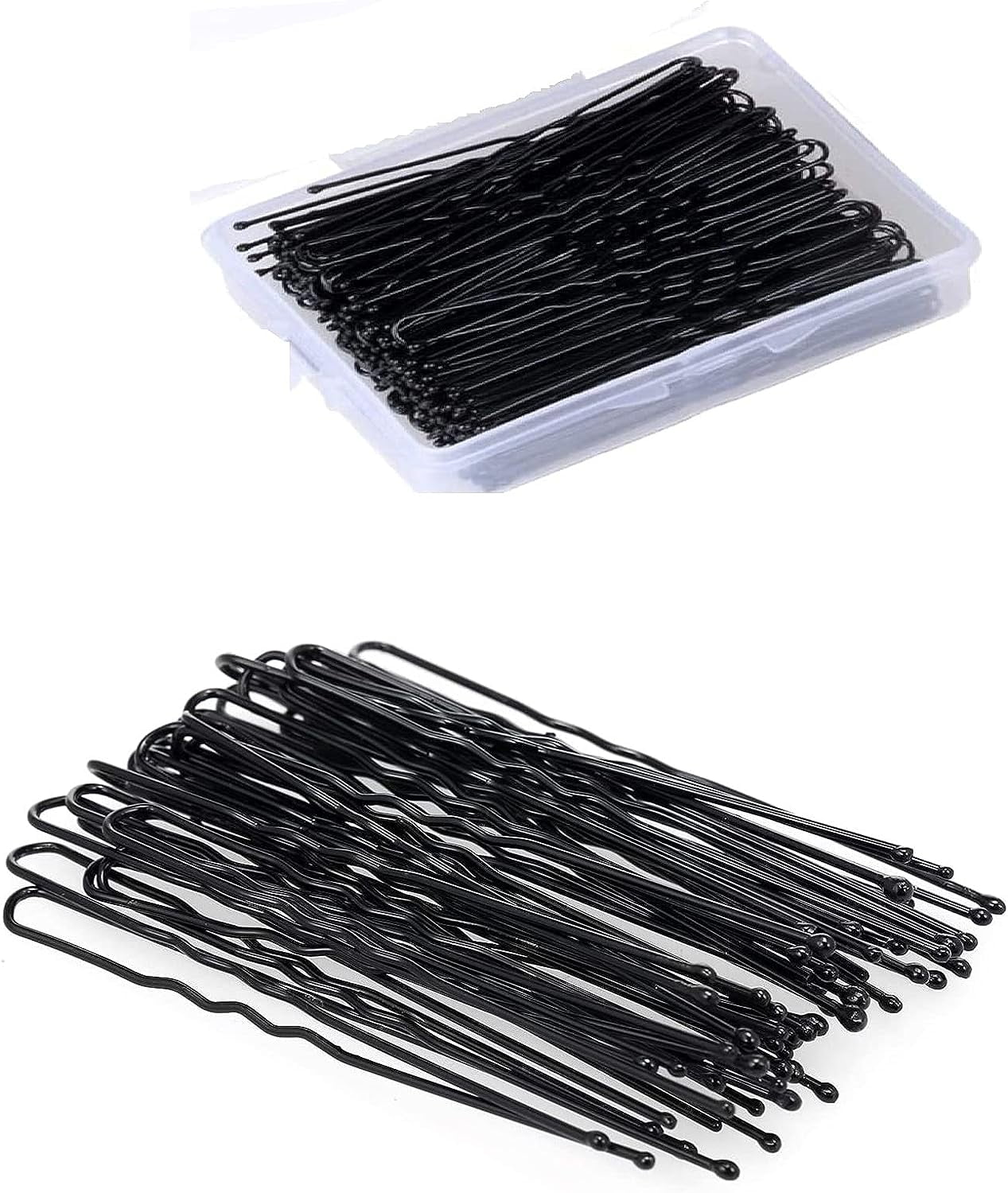 Bun Hair Pins U Shaped Extra Long Metal Wavy Kirby Bobby Pin Grip ...