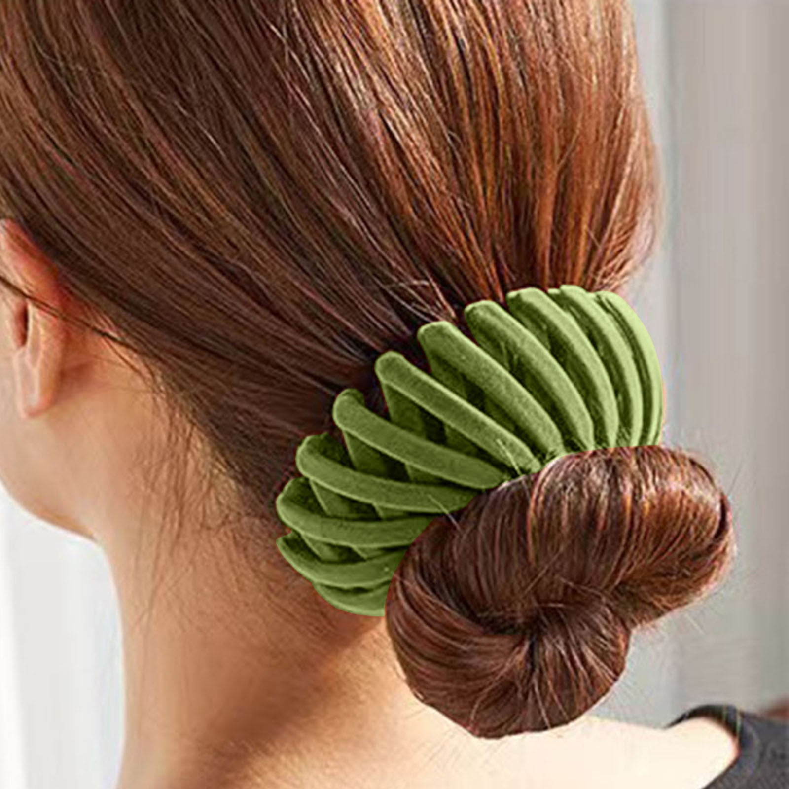 Bun Hair Women's Nest Hair Tray High Ponytail Fixed Hair Circle Lazy ...
