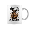 Bun In The Coven Witch Halloween Pregnancy Announcement Coffee Mugs ...
