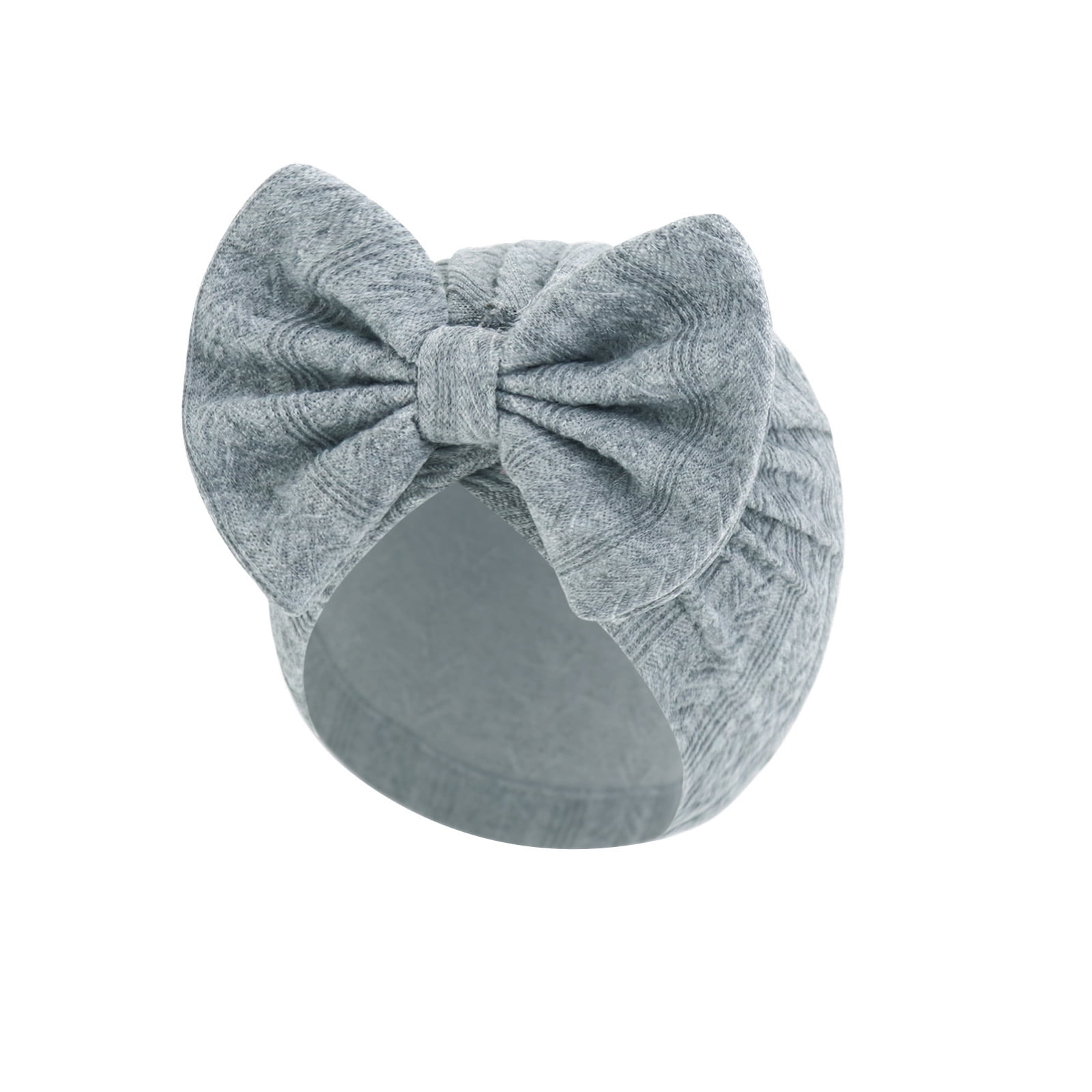 Bun Knot Cap Nursery Hospital Turban Hat Infant Bonnet Cap Solid Color Headwrap for Baby ...