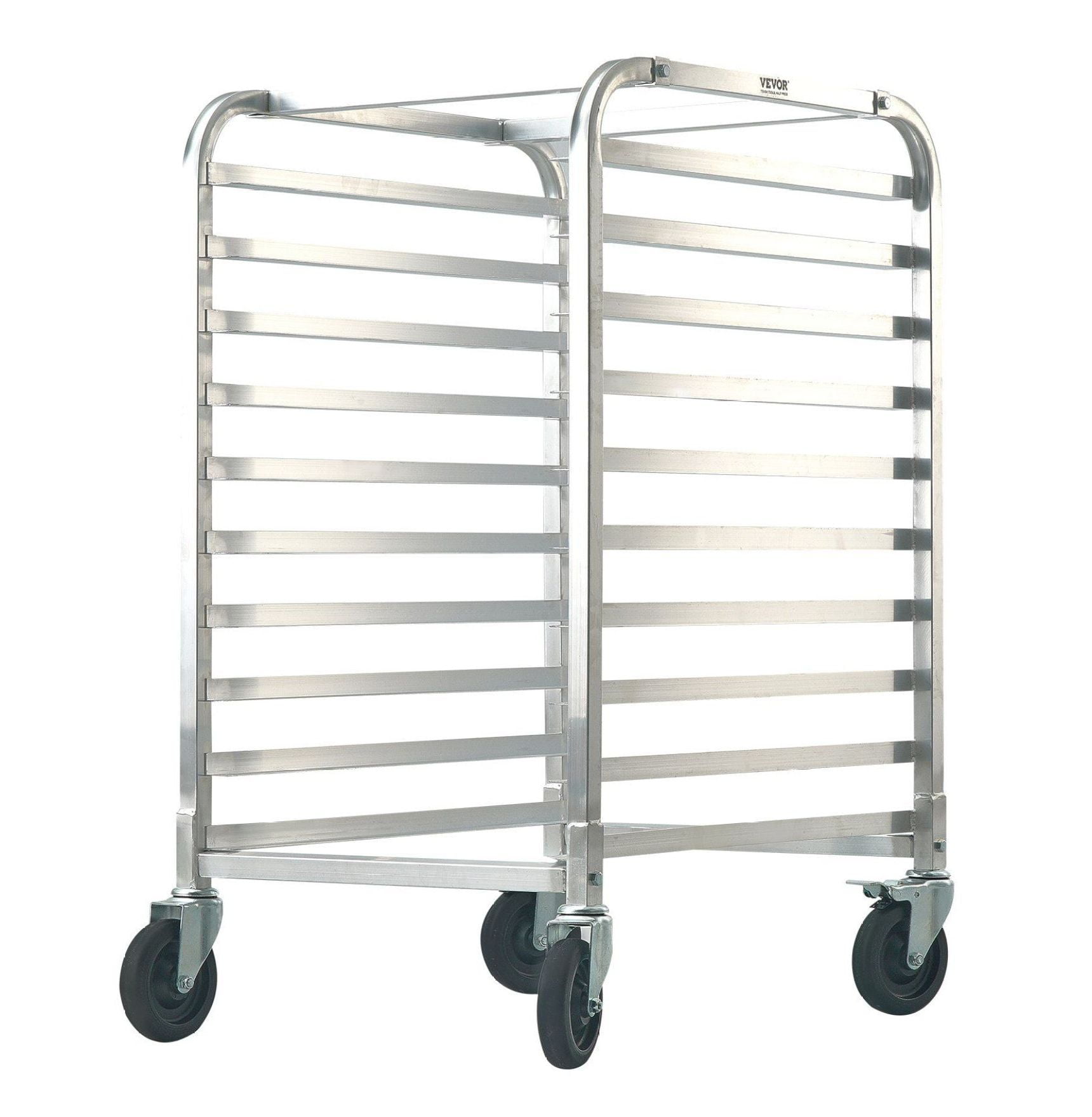 Bun Pan Rack, 10-Tier Bakery Racks with Brake Wheels, Aluminum Racking ...