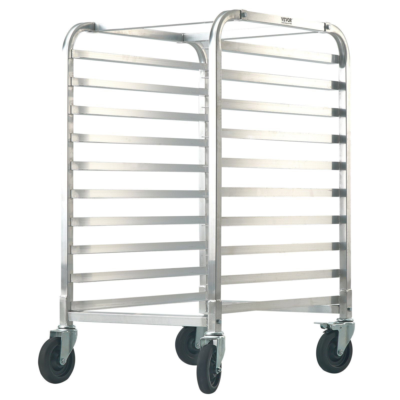 Bun Pan Rack 10-Tier Commercial Aluminum Bakery Rack with Brake Wheels ...