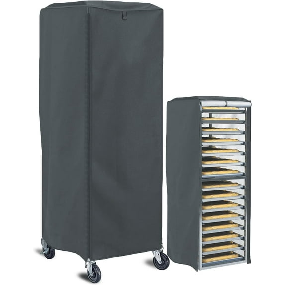 Bun Pan Rack Cover, 23x28x64in Grey, High Density Waterproof and ...