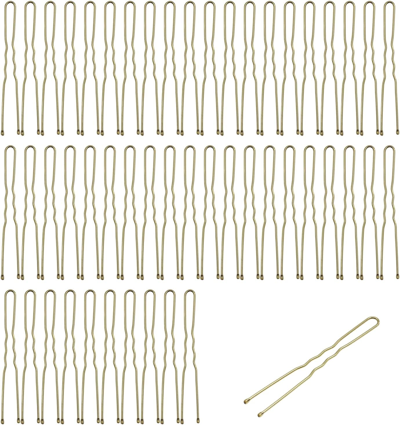 Bun Pins U Shaped Hair Pins 50 Pcs Hair Bun Pins Bobby Pins Hair Grips ...