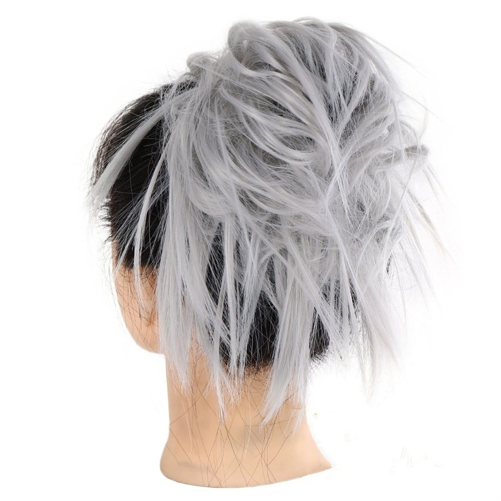 Bun with Elastic Band Synthetic Chignon Instant Hairpiece Messy Bun ...