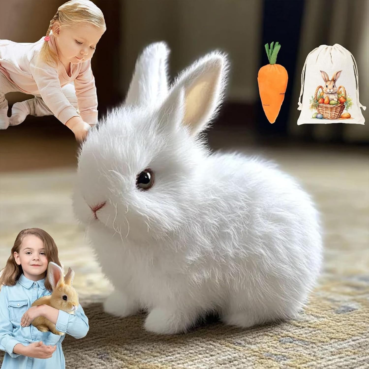 Bunby - Easter My Realistic Bunny Toy, Interactive Bunny Realistic ...