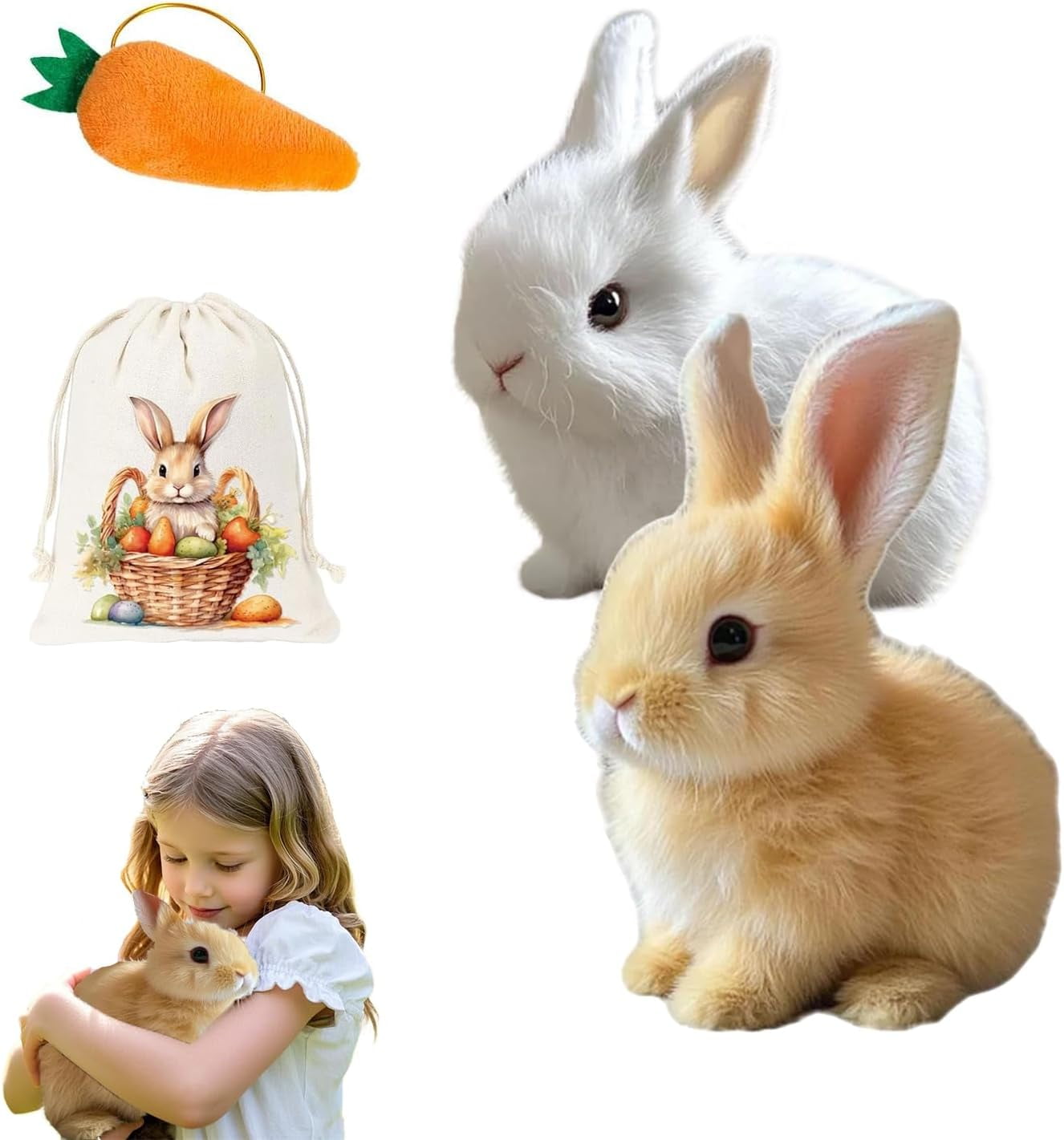 Bunby-Easter My Realistic Bunny Toy,Interactive Realistic Bunny-Jumping ...