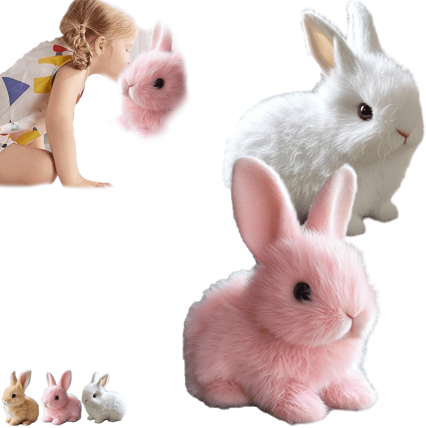 Bunby - Joylulu, Realistic Bunny Toy Can Walk and Talk, Bunbi Realistic ...