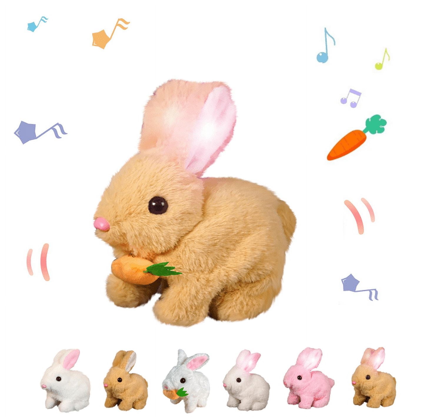 Bunby - My Realistic Bunny with LED Ear, Realistic Bunny Can Walk and ...