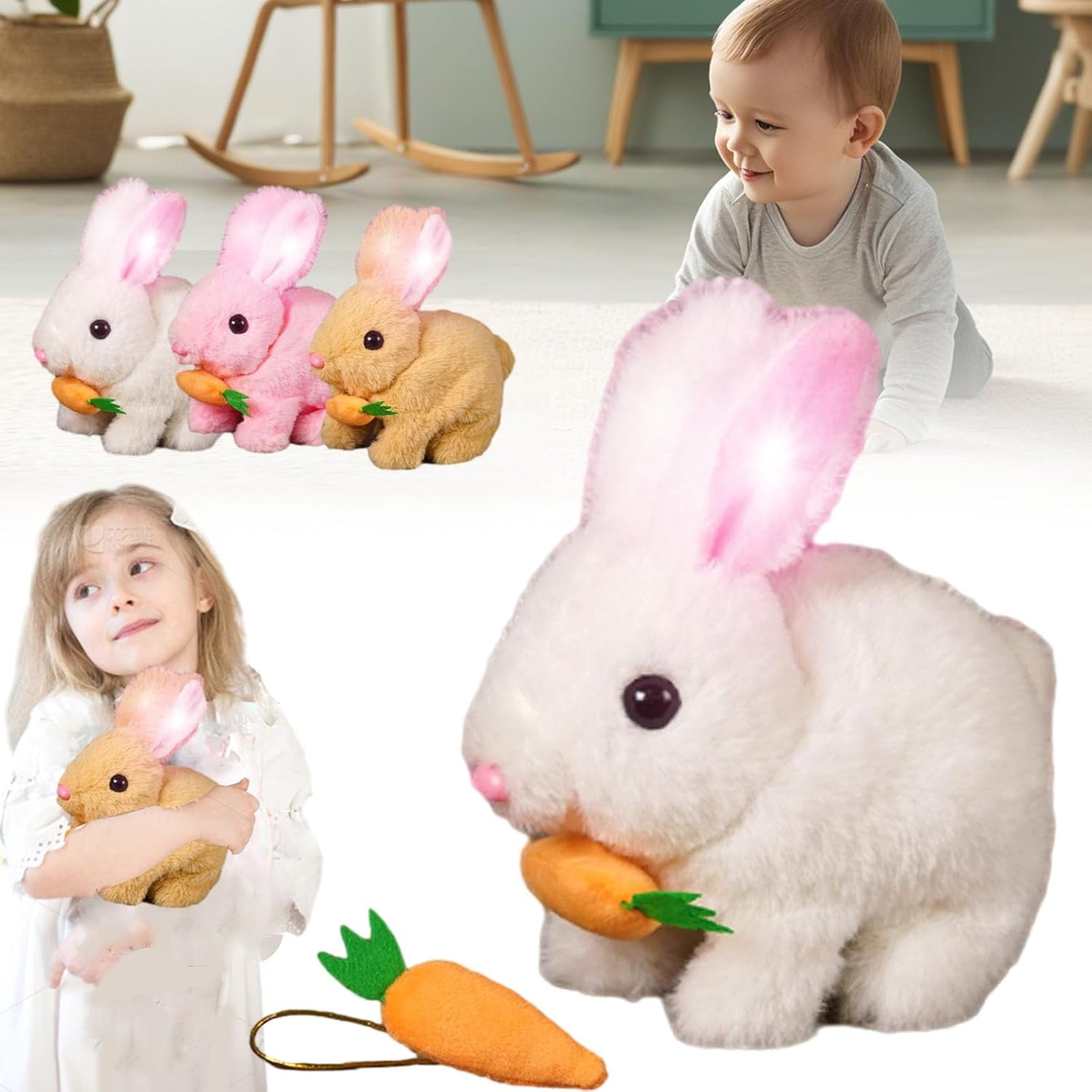 Bunby - My Realistic Bunny Toy, Bunbi Realistic Bunny Toys for Kids ...