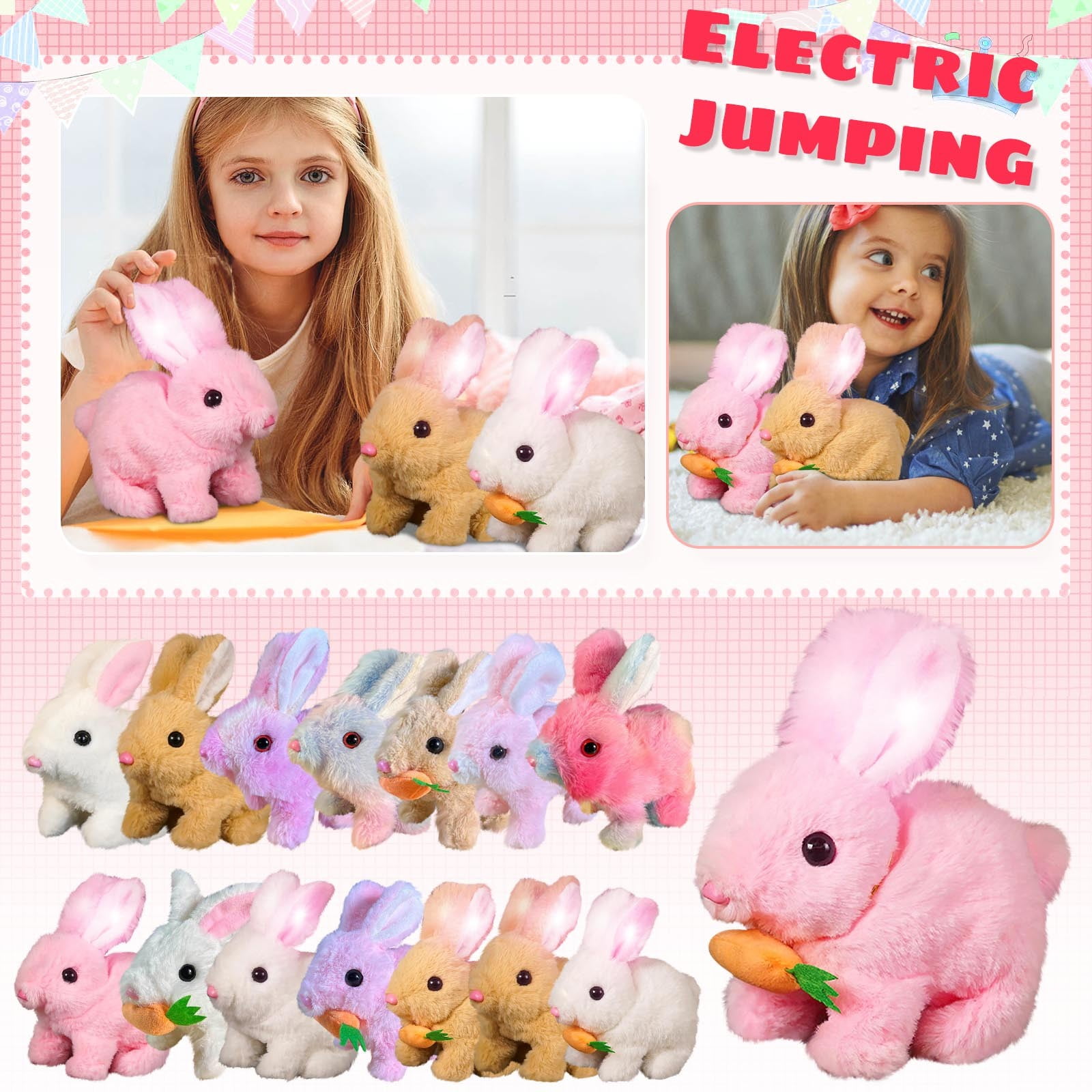 Bunby - My Realistic Bunny Toy, Interactive Bunny Toys for Kids ...