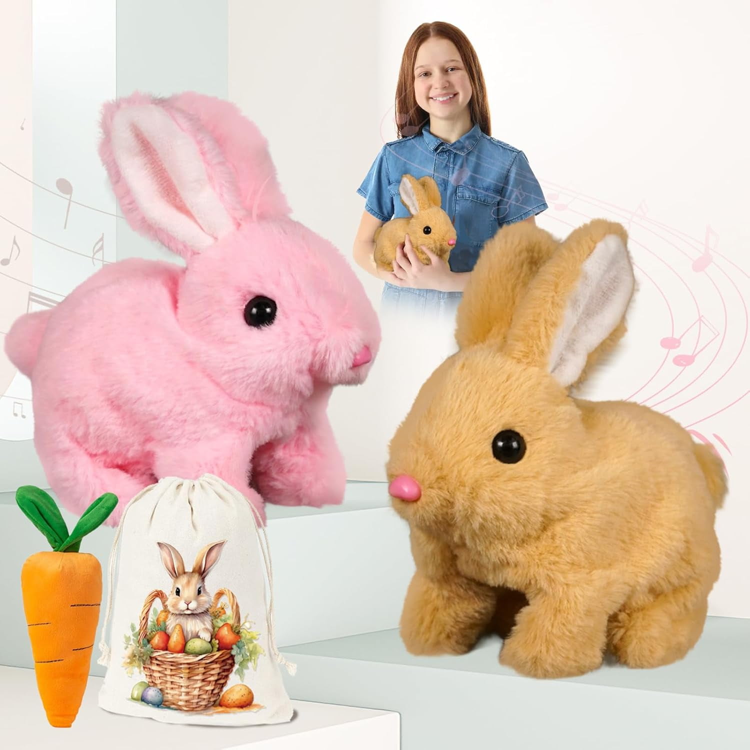 Bunby - My Realistic Bunny Toy, Interactive Bunny Realistic Bunny ...