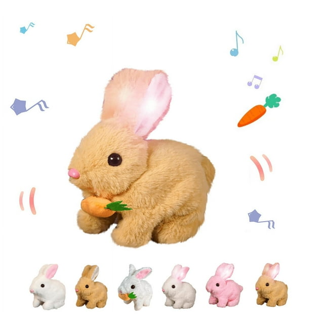 Bunby - My Realistic Bunny Toy with LED Ear, Realistic Bunny Toy Can ...