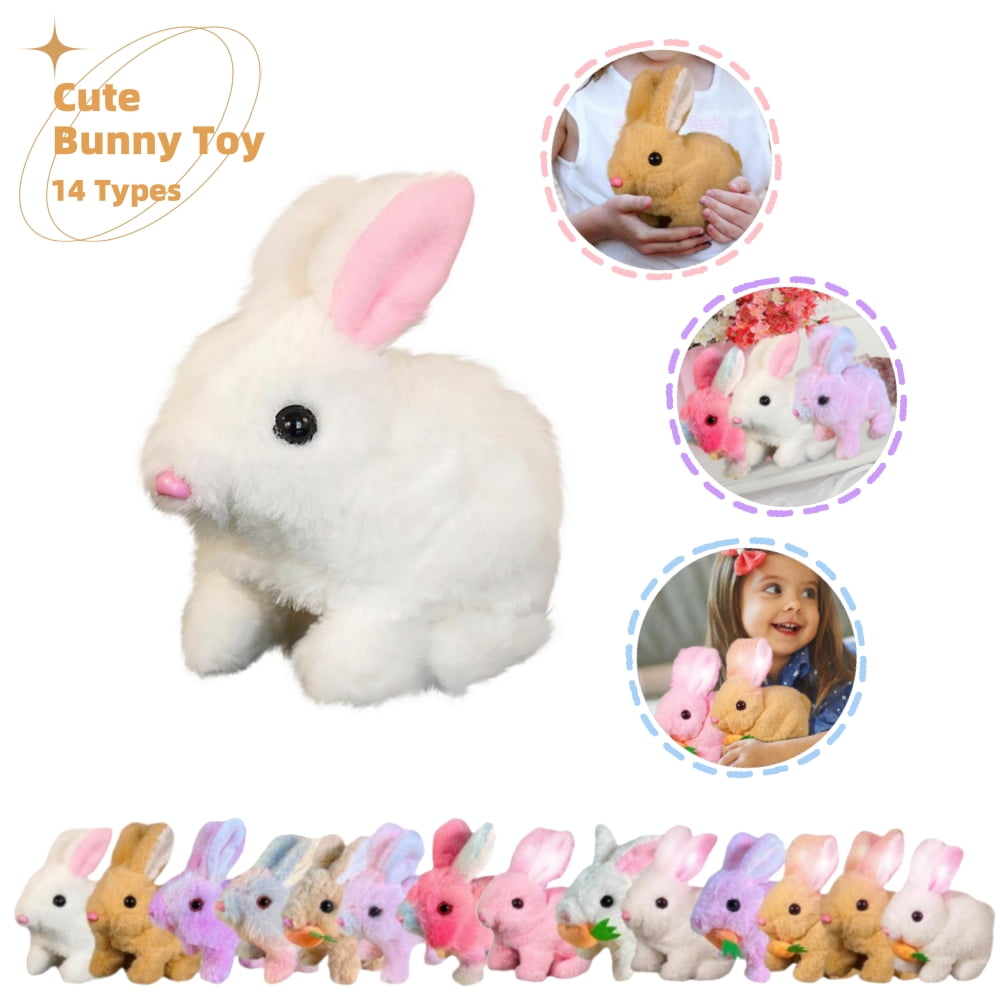 Bunby - My Realistic Bunny Toy, Realistic Bunny Plush with Moving Ears ...