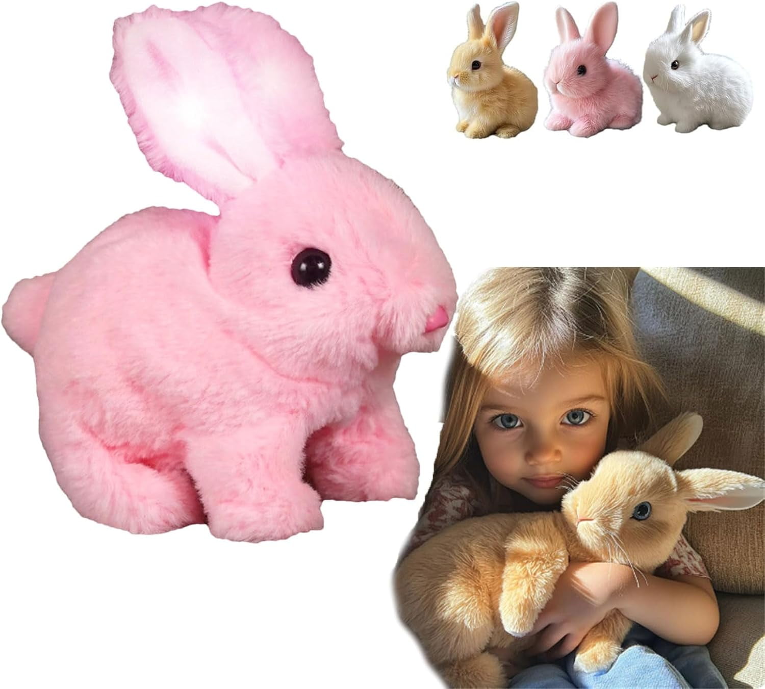 Bunby - My Realistic Bunny Toy, Bunny Toy Can Walk and Talk, Realistic ...