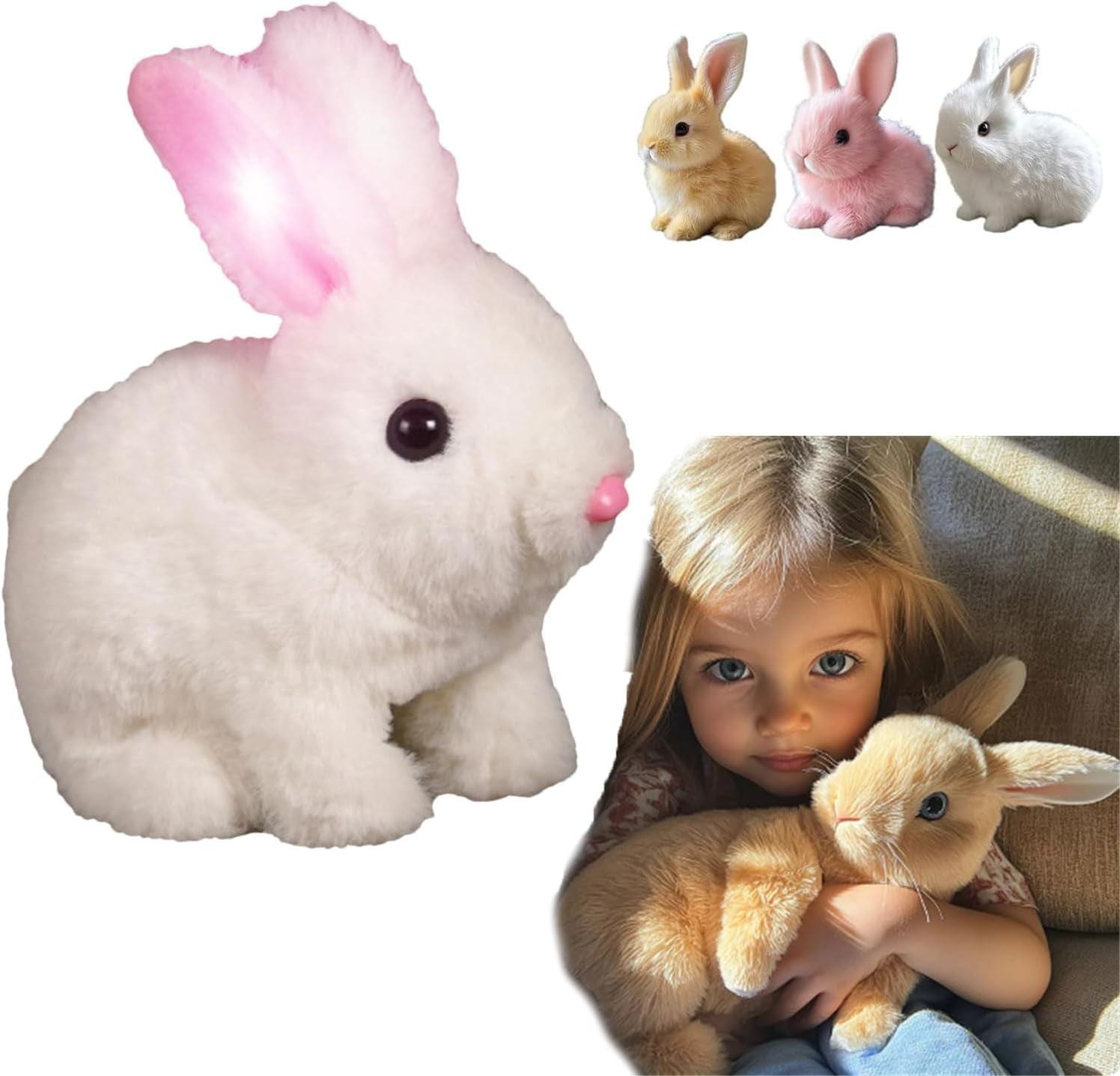 Bunby - My Realistic Bunny Toy, Bunny Toy Can Walk and Talk, Realistic ...