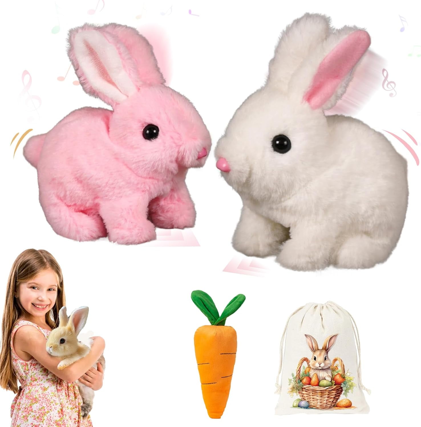Bunby - My Realistic Bunny Toy, Bunny Realistic Bunny Toy - Jumping ...