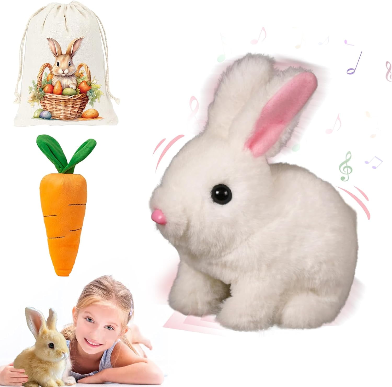 Bunby - My Realistic Bunny Toy, Bunny Realistic Bunny Toy - Jumping ...