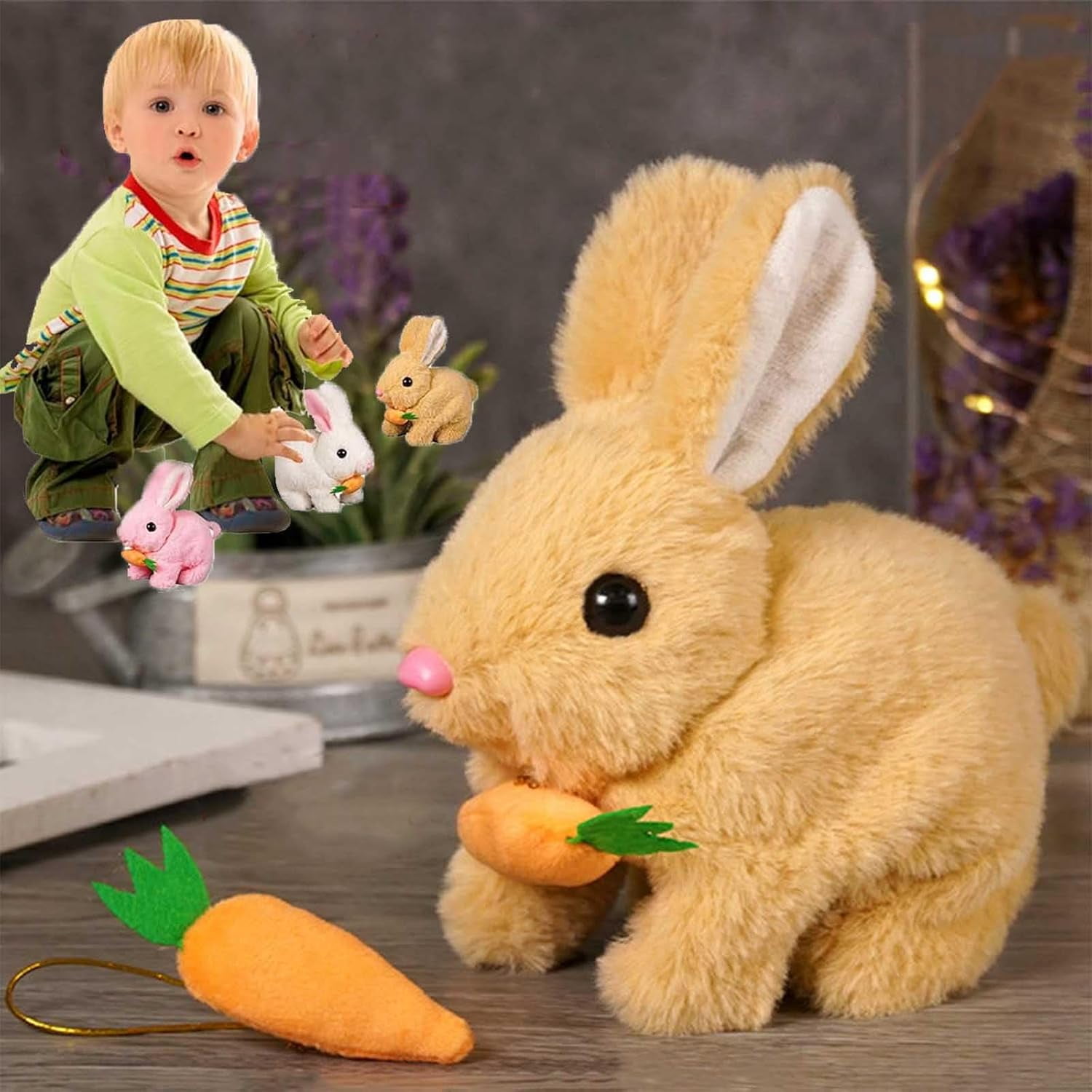 Bunby - My Realistic Bunny Toy, Realistic Bunny Toy for Kids ...