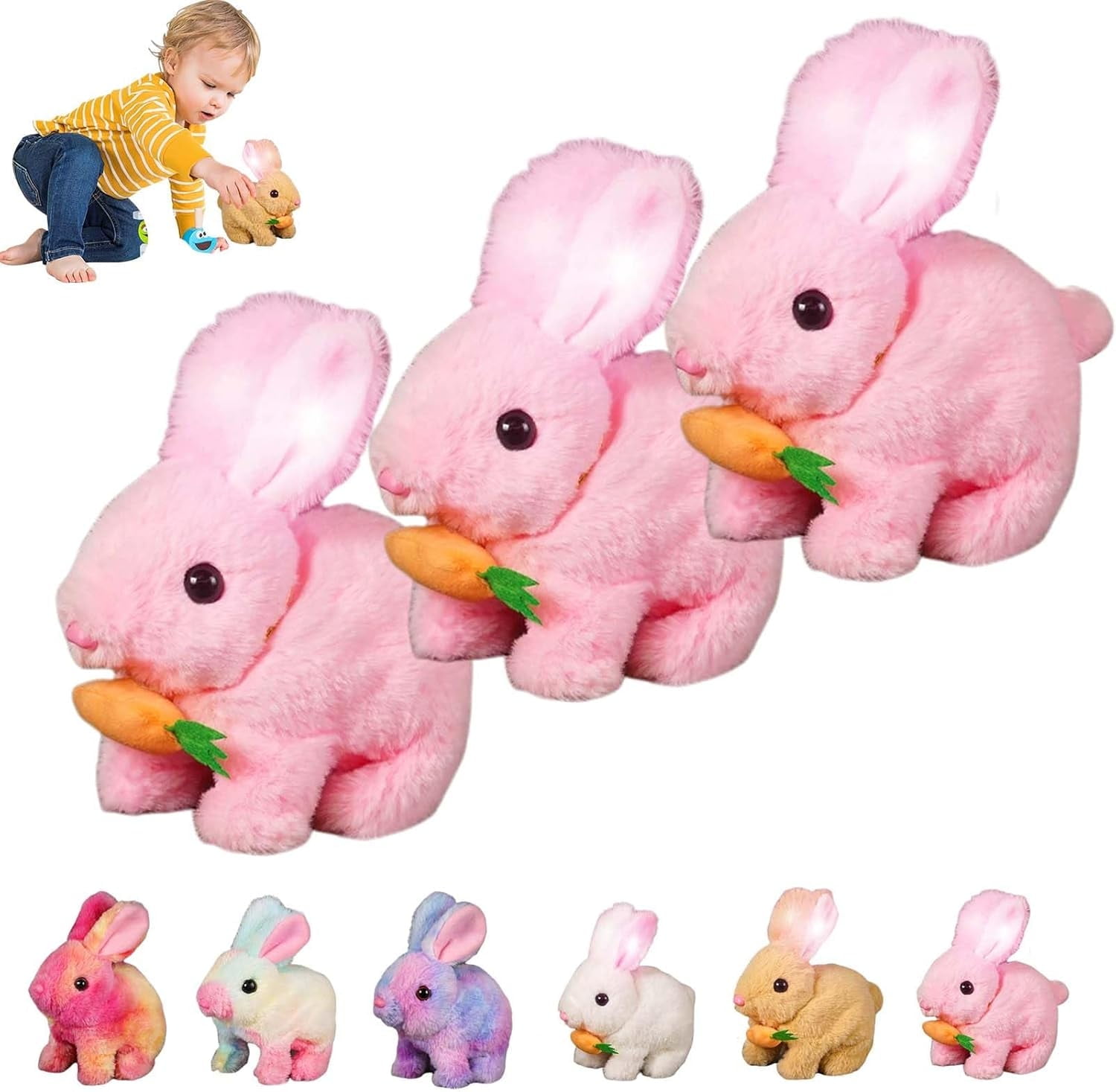 Bunby - My Realistic Bunny Toy, Realistic Bunny Toys for Kids That Move ...