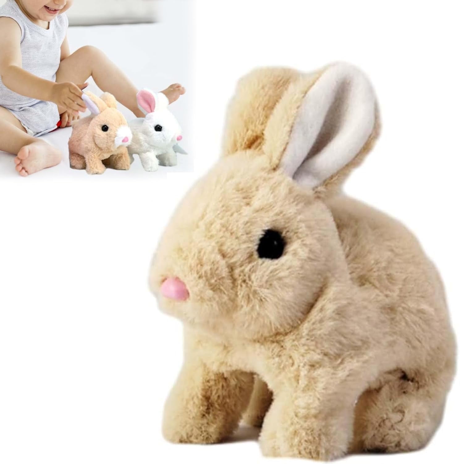 Bunby - My Realistic Bunny Toy, Realistic Bunny Toys for Kids, Vitality ...