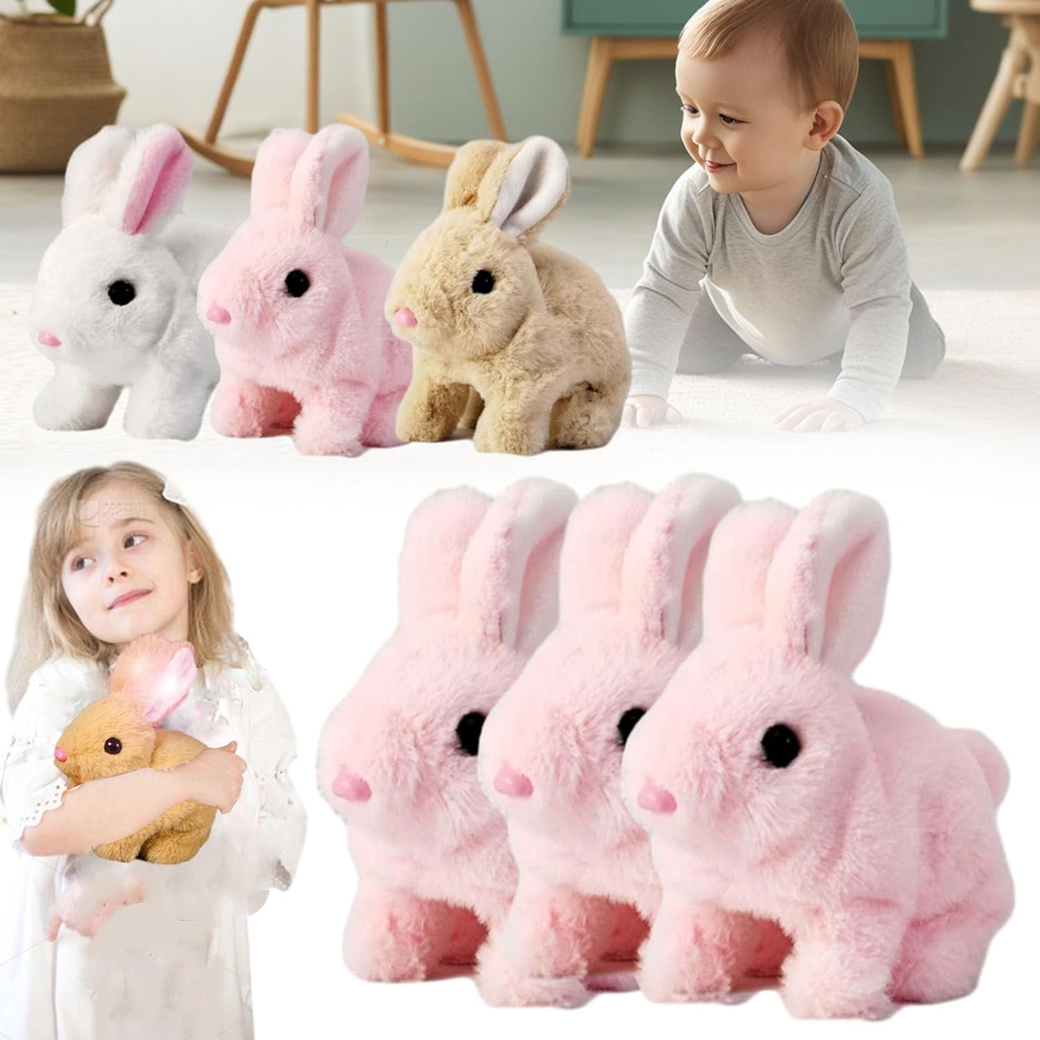Bunby - My Realistic Bunny Toy, Bunbi Realistic Bunny Toys for Kids ...