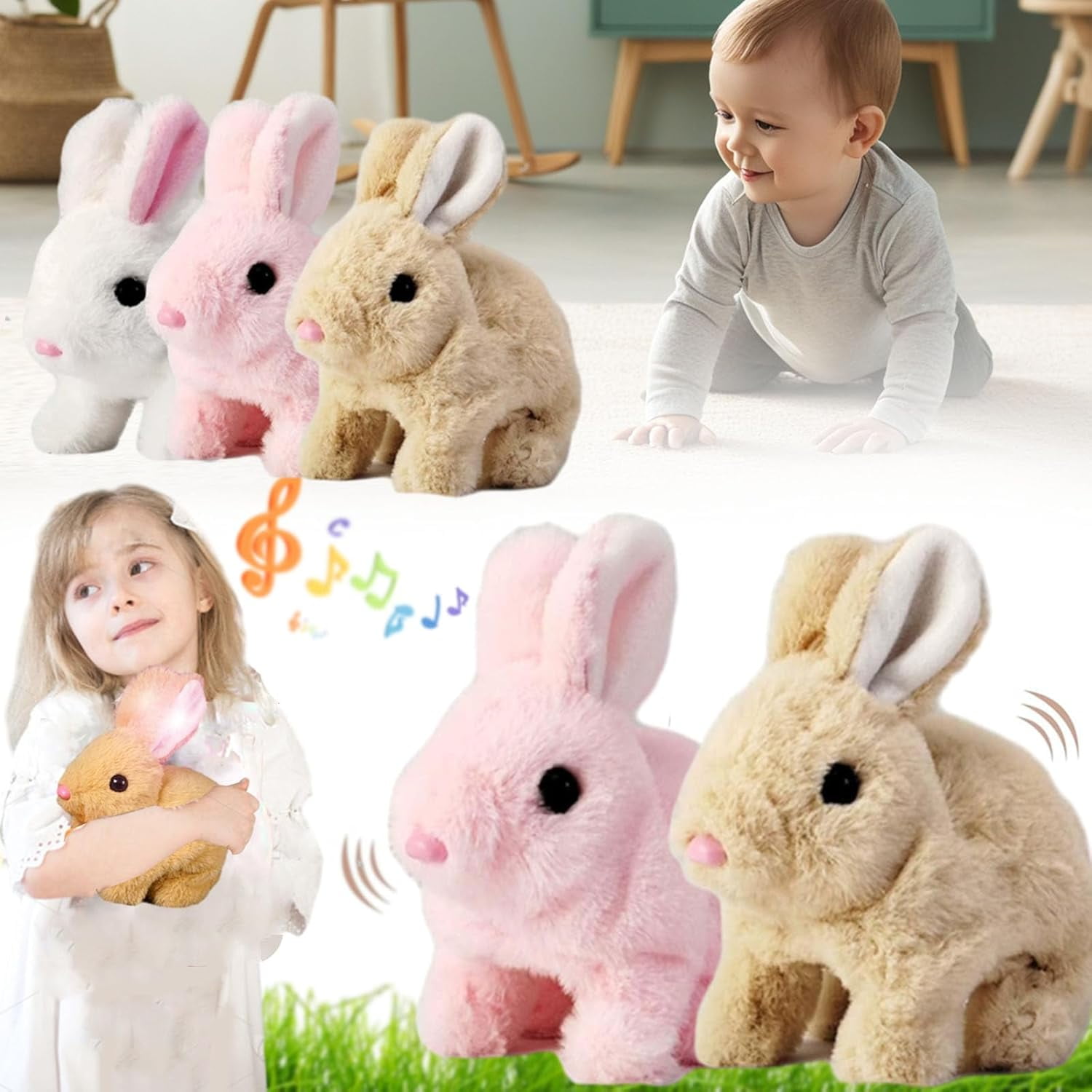 Bunby - My Realistic Bunny Toy, Bunbi Realistic Bunny Toys for Kids ...