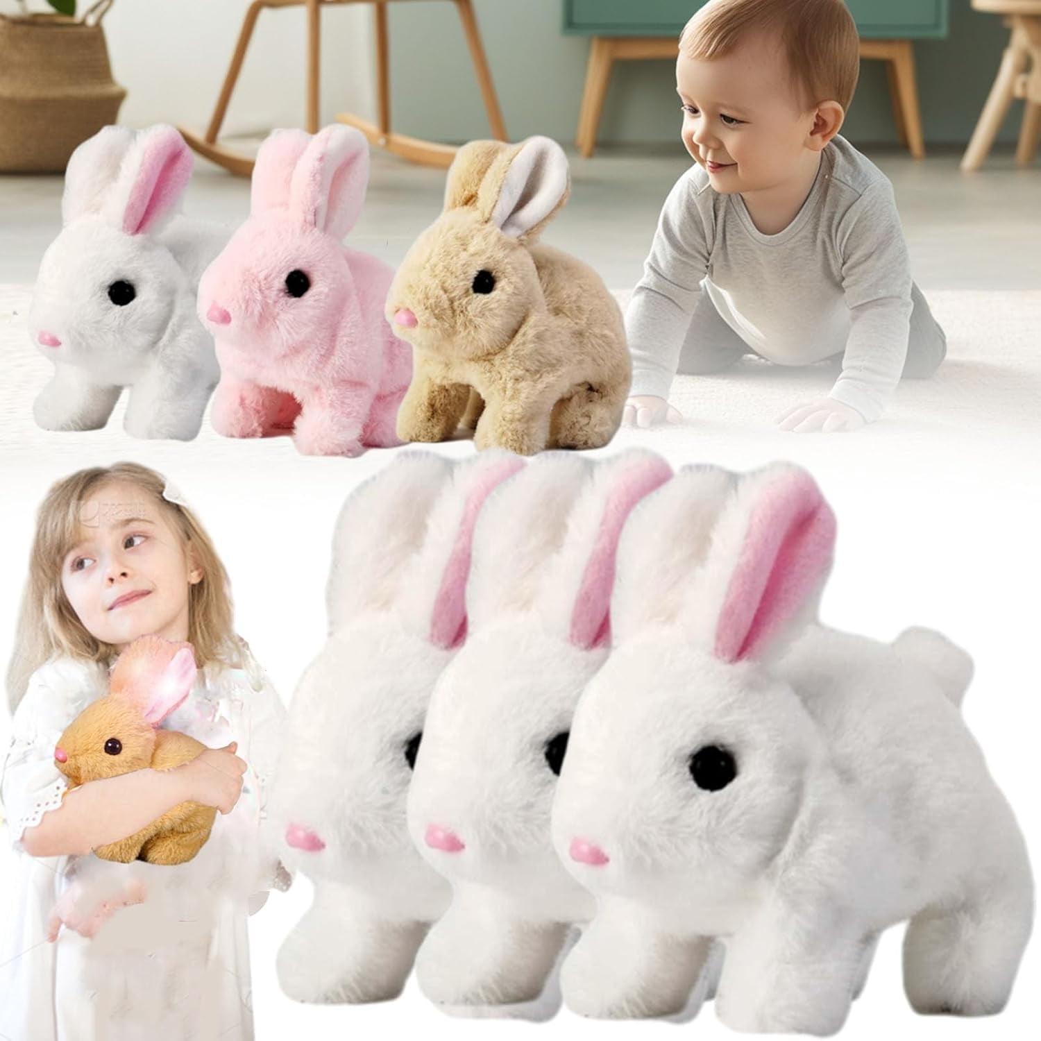 Bunby - My Realistic Bunny Toy, Bunbi Realistic Bunny Toys for Kids ...