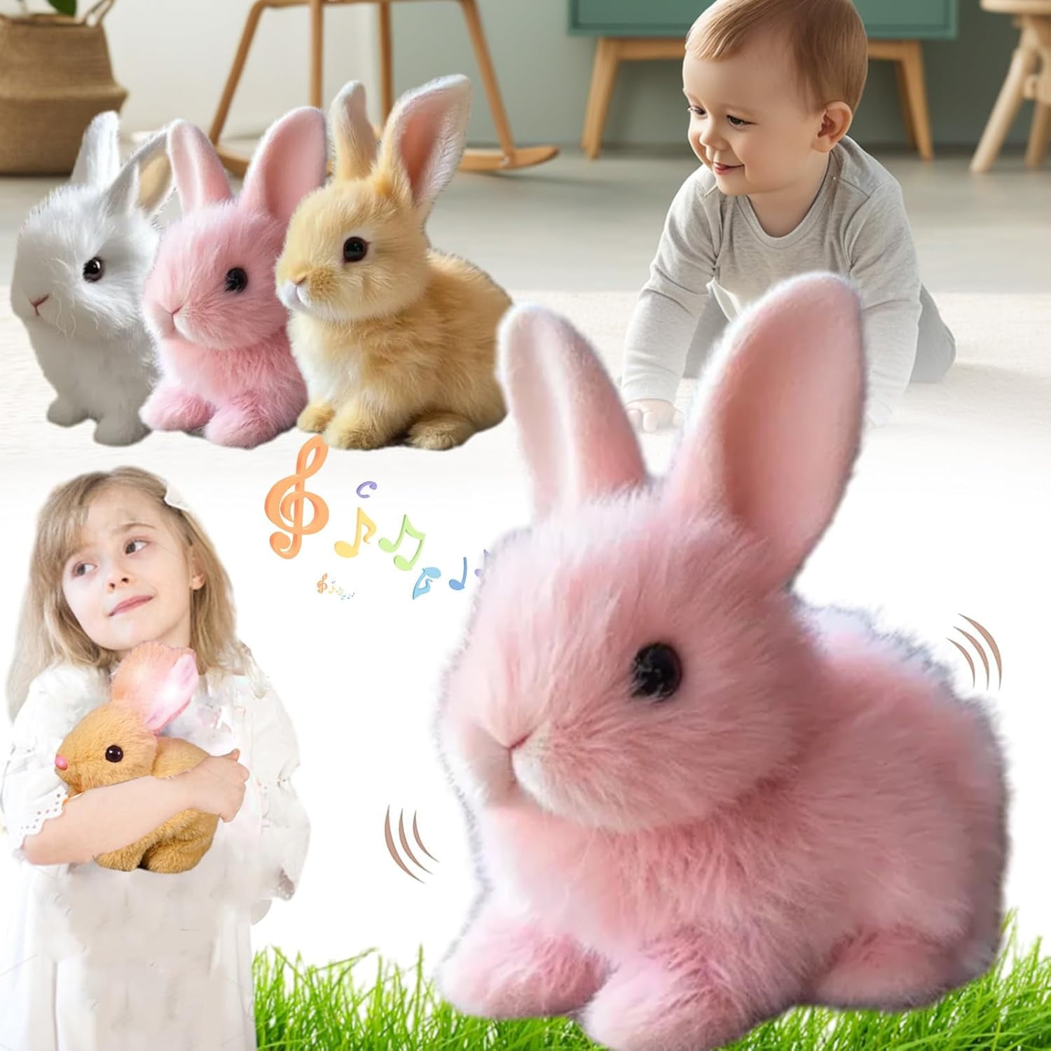 Bunby - My Realistic Bunny Toy, Bunbi Realistic Bunny Toys for Kids ...