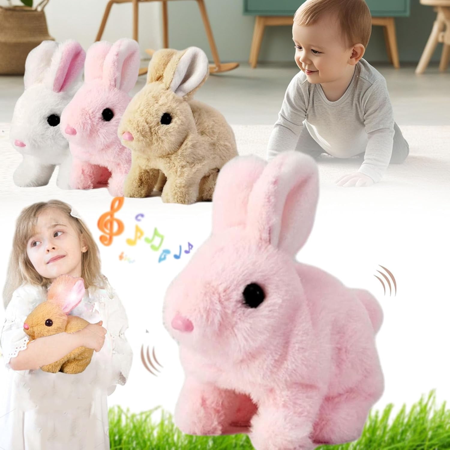 Bunby - My Realistic Bunny Toy, Bunbi Realistic Bunny Toys for Kids ...