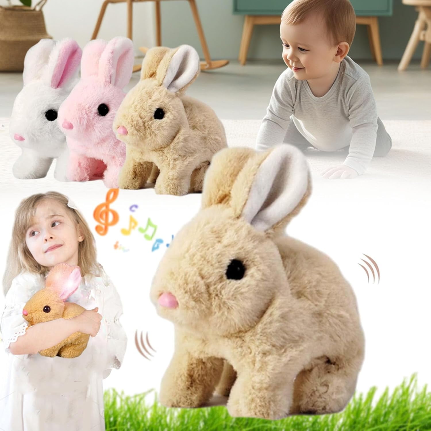 Bunby - My Realistic Bunny Toy, Bunbi Realistic Bunny Toys for Kids ...