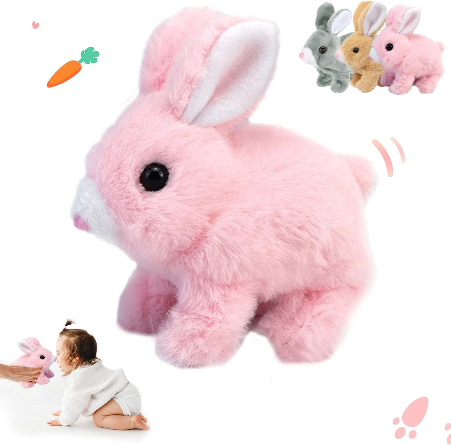 Bunby - My Realistic Bunny Toy,Bundy Realistic Bunny,Interactive Bunny Realistic Bunny - Jumping ...