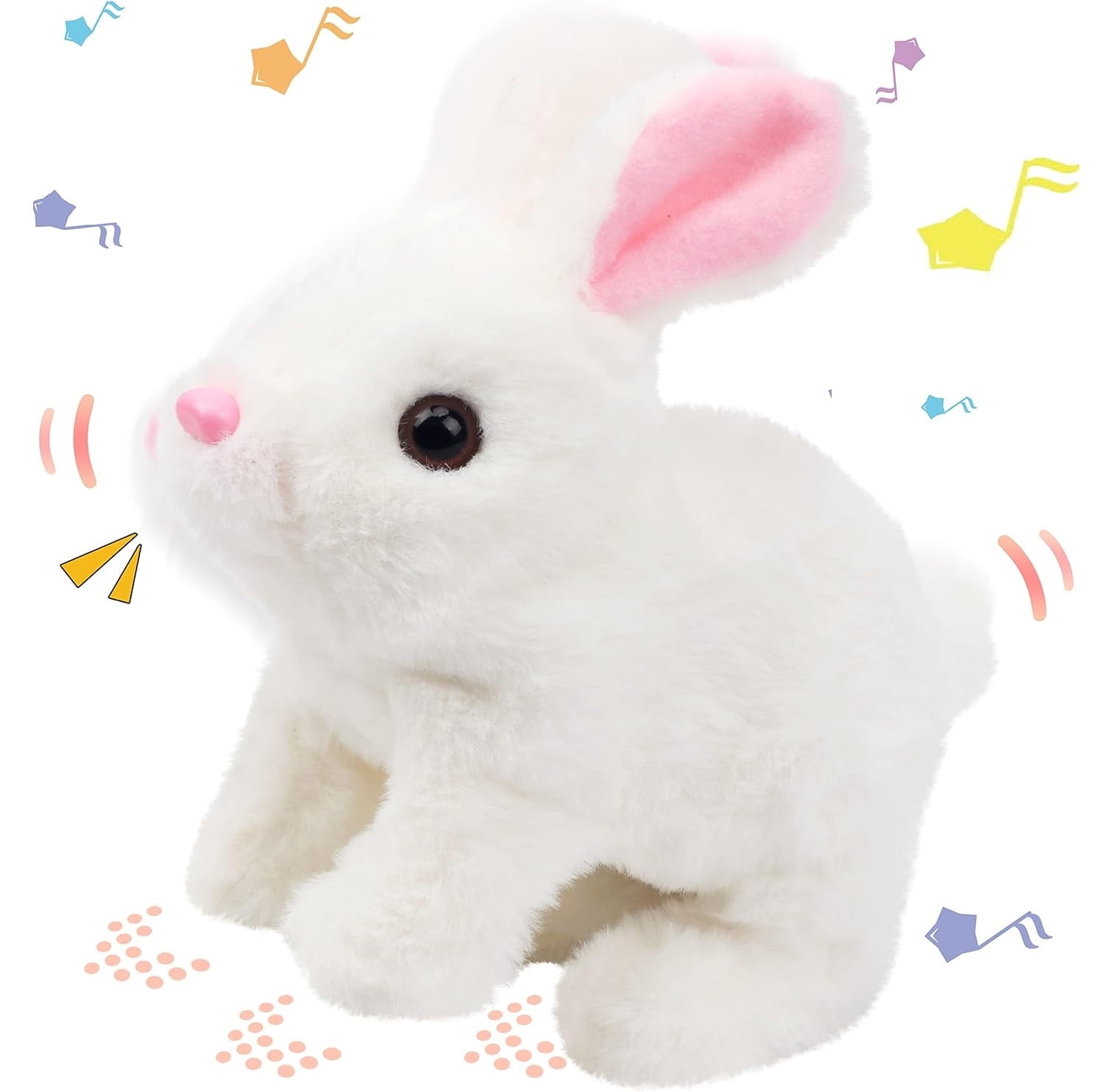 Bunby - My Realistic Bunny Toy Bunny Hopping Rabbit Interactive Electronic Pet Plush Bunny Toy ...