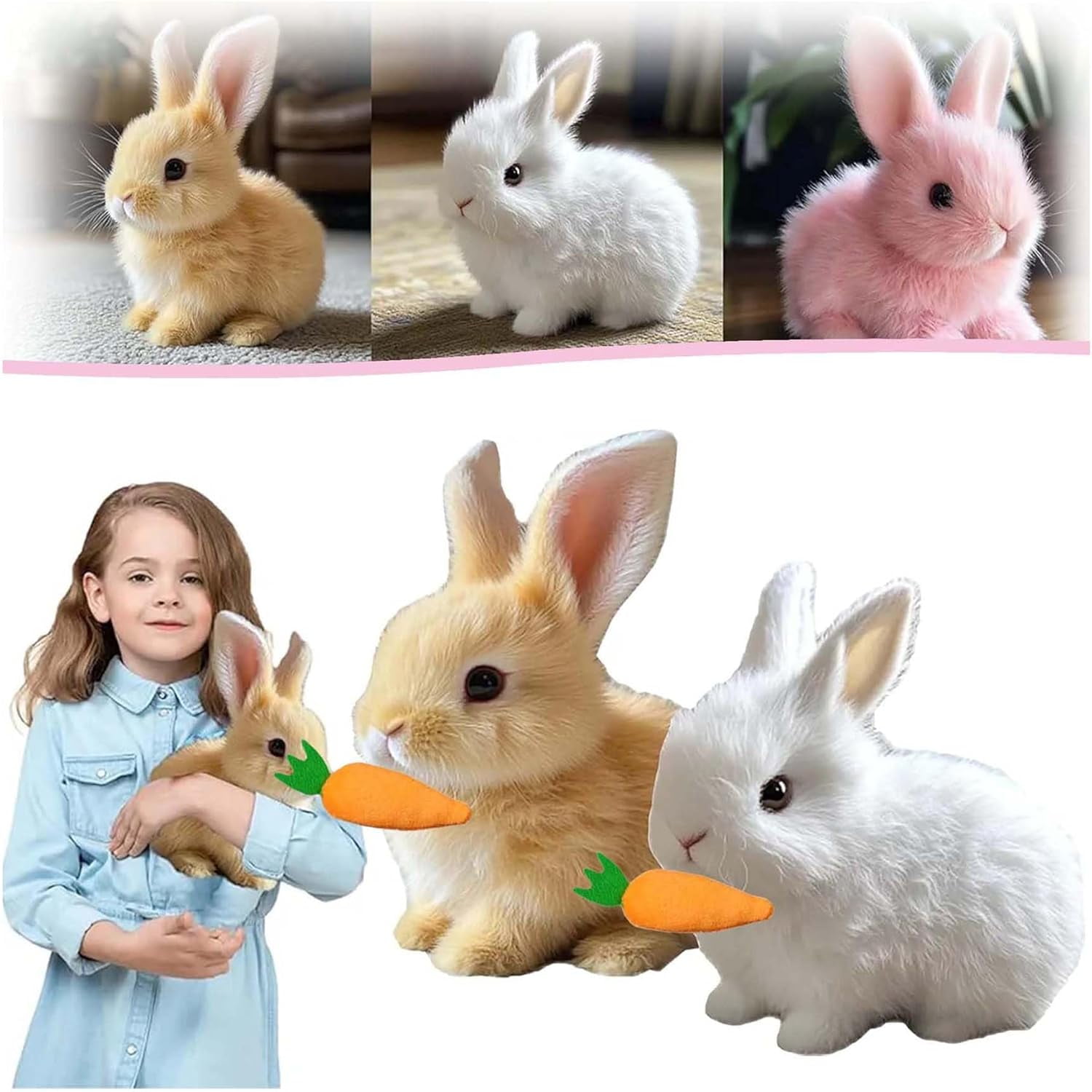 Bunby - My Realistic Bunny Toy, Bunny Realistic Bunny, Perfect ...