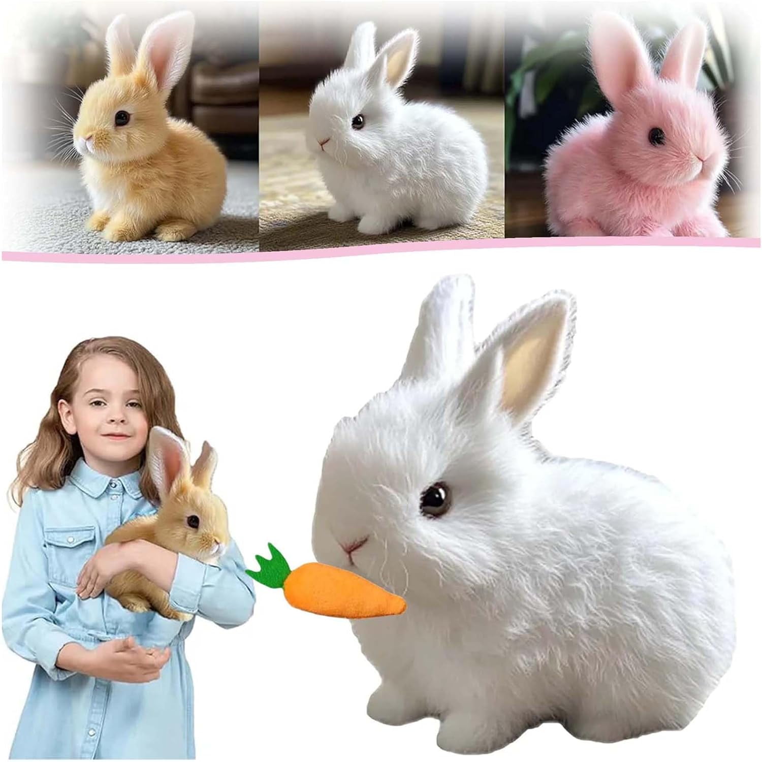 Bunby - My Realistic Bunny Toy, Bunny Realistic Bunny, Perfect Impersonator of Bunny Kind ...