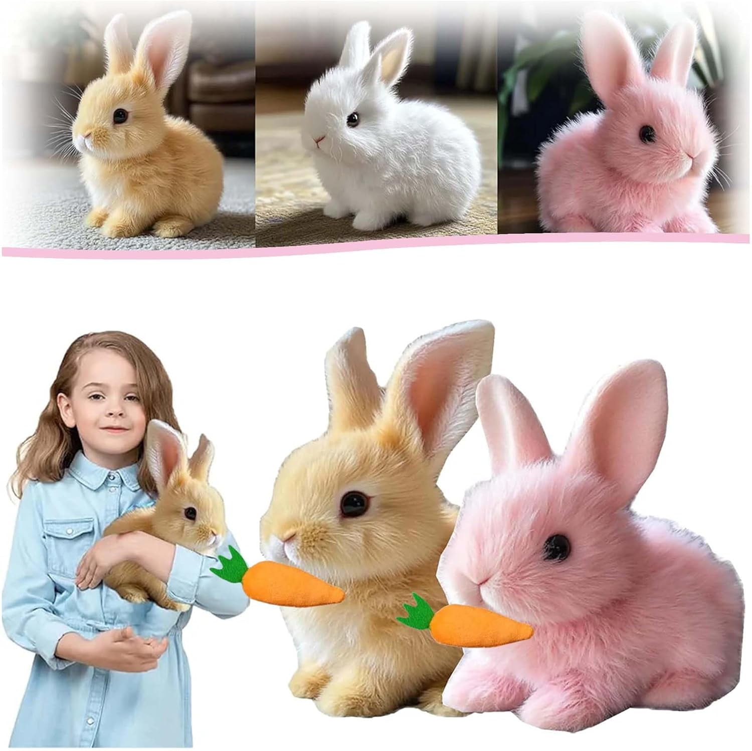Bunby - My Realistic Bunny Toy, Bunny Realistic Bunny, Perfect ...