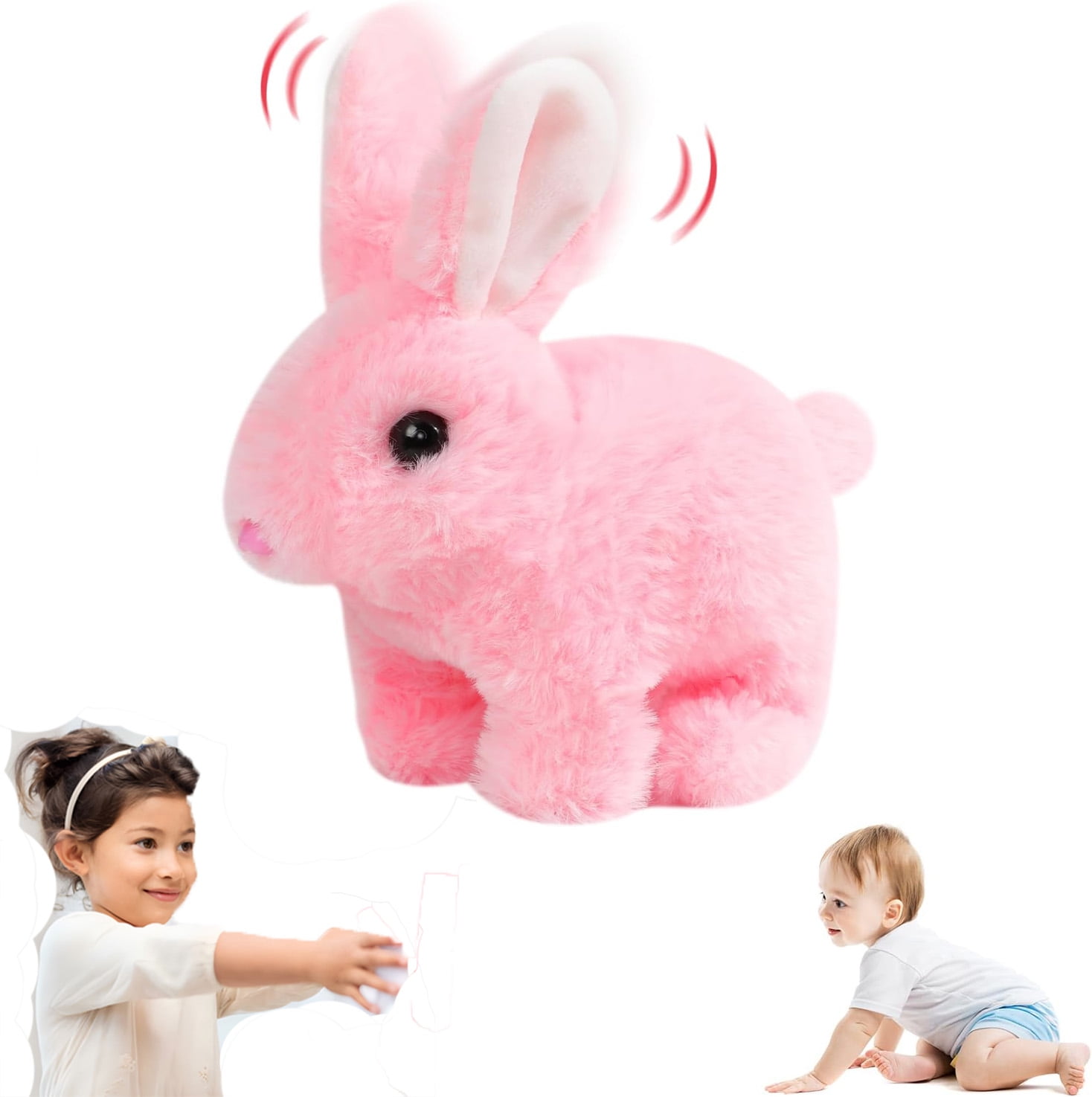 Bunby - My Realistic Bunny Toy,Easter Interactive Plush Bunny,Realistic ...
